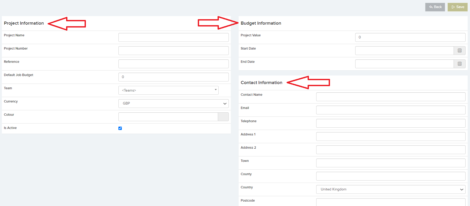 Projects - Trackplan Knowledgebase